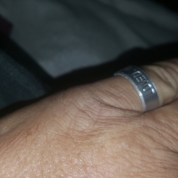 Personalized Rings Stackable Name Rings Name Rings Birth Date Rings ...