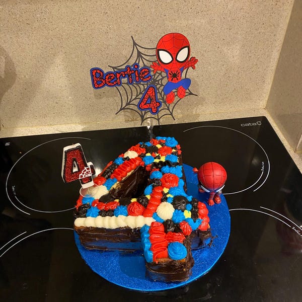 Spidey Inspired Cake Topper, Print at Home, DIY, Last Minute, Party ...