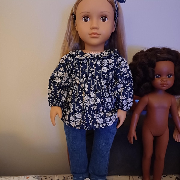 18" Doll - Faris Dress PDF Sewing Pattern (american Girl Doll Body Size ...