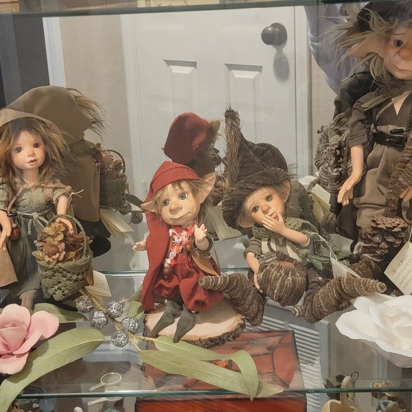 Tiny Elf, Forest Elf, Wandering Elf: ARION Handmade Porcelain Doll ...