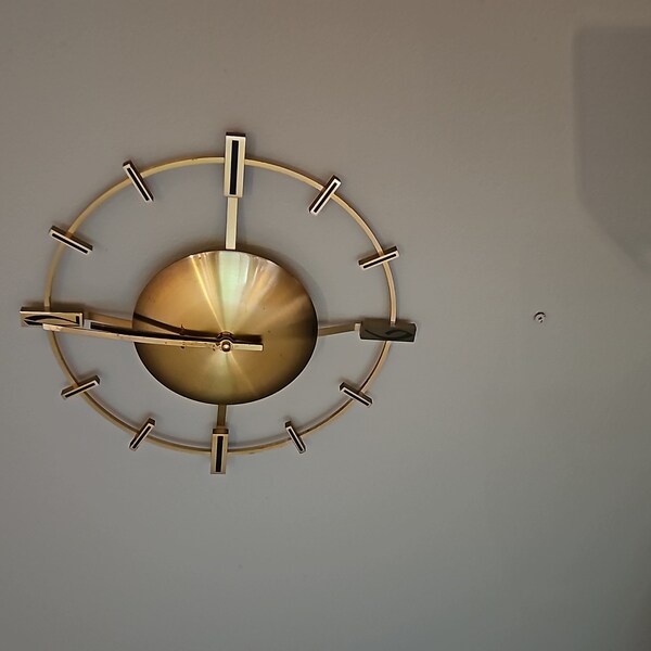 Stunning JUNGHANS Wall Clock Mid Century Modernism Germany Mcm Danish ...