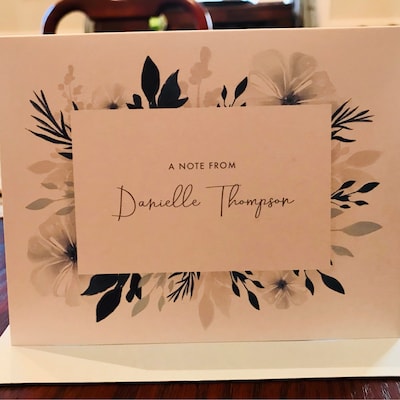 Custom Stationery Floral Writing Paper Watercolor Stationery Set ...