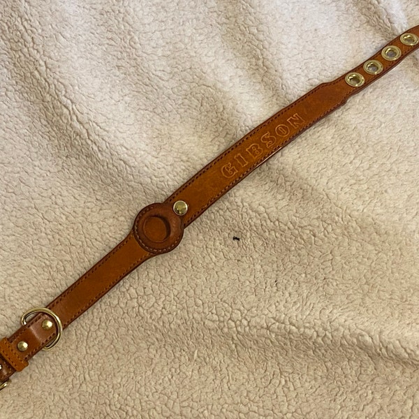 Pattern Leather Dog Collar, Leather Dog Collar Size S/M/L, Leather ...