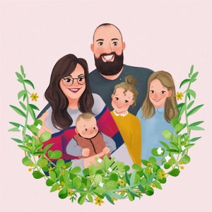 Custom Portrait Cartoon Portrait Custom Illustration Custom | Etsy