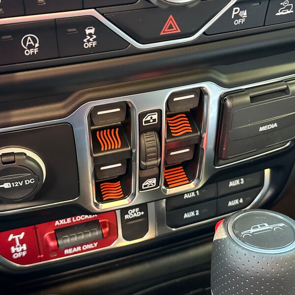 Set of 5 Blank Car Buttons Decal Stickers Dash Button Stickers Many ...