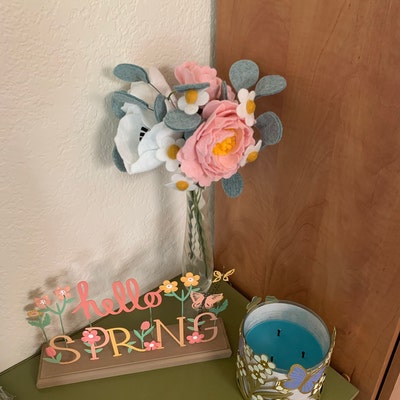 Felt Gingerbread Man Ornament, Peppermint Gingerbread Man, Christmas ...