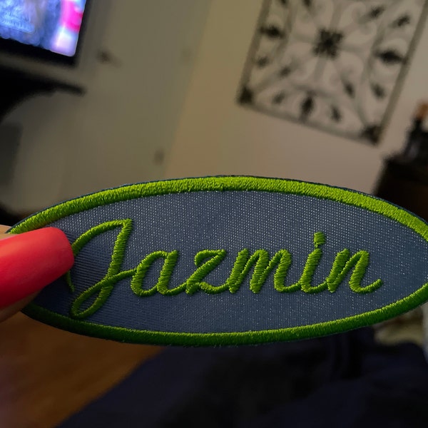 Custom Name Patch Iron on Patches for Jackets With Hook and Loop ...