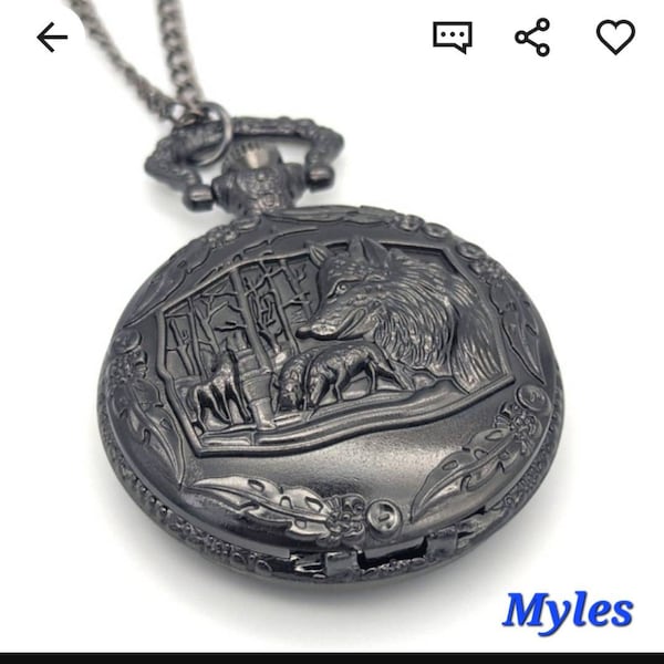 Vintage Look Dual Time Zone Pendant Watch - Brass Necklace, Retro ...