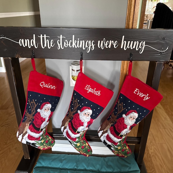 Free Standing Stocking Holder Stand, Custom Christmas Stocking Stand ...