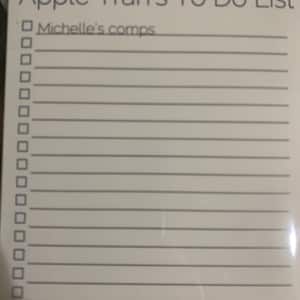 Simple Personalized to Do Checklist Notepad Custom Check Box to Do List ...