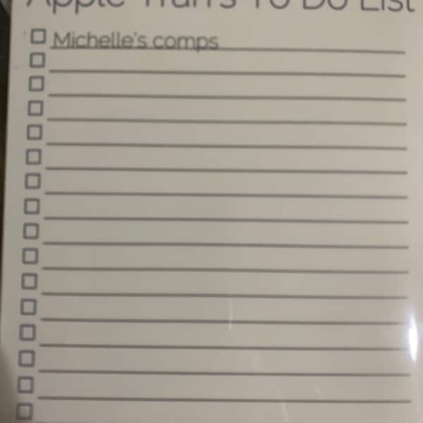 Simple Personalized to Do Checklist Notepad | Custom Check Box to Do ...