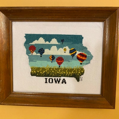 Iowa State Modern Cross Stitch Pattern, Easy Counted Cross Stitch Chart ...