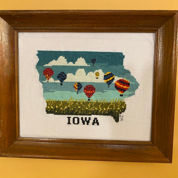 Iowa State Modern Cross Stitch Pattern, Easy, Indianola, National ...