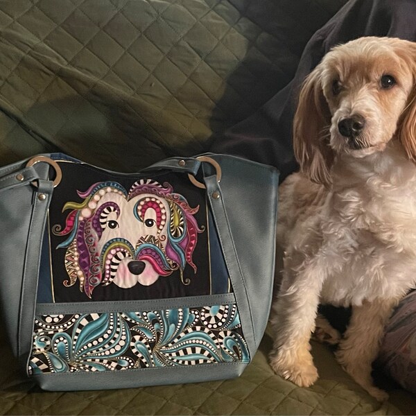 Roomy Crossbody Bag, Fold Over Style With Cotton Multi Floral Fabric ...