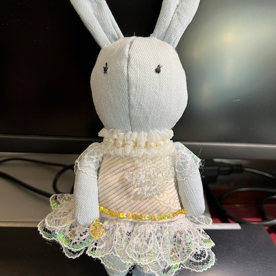 Bunny Rabbit Sewing Pattern, Miniature Clothing, Softie Doll Pattern ...