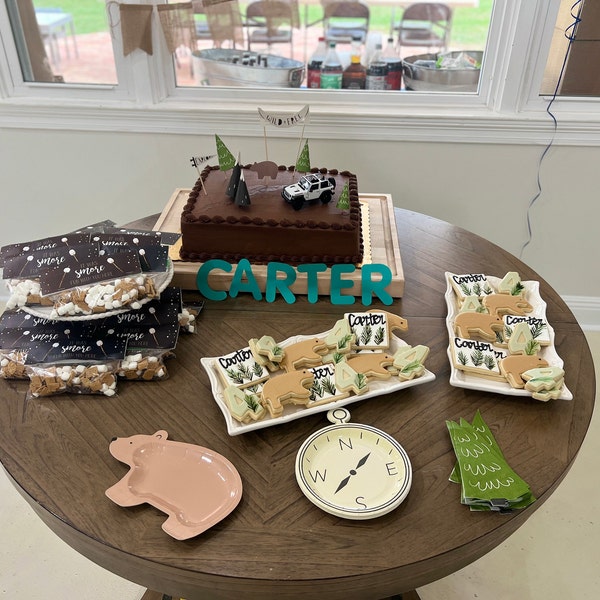 Smores Camping Party Favor Bag Toppers – Backyard Theme Party - Smores ...