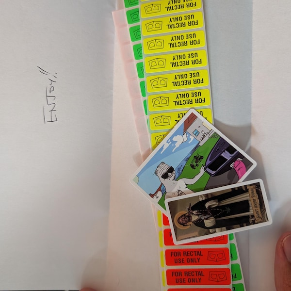 Funny "for Rectal Use Only" Stickers - 0.375" X 1.5" - Etsy