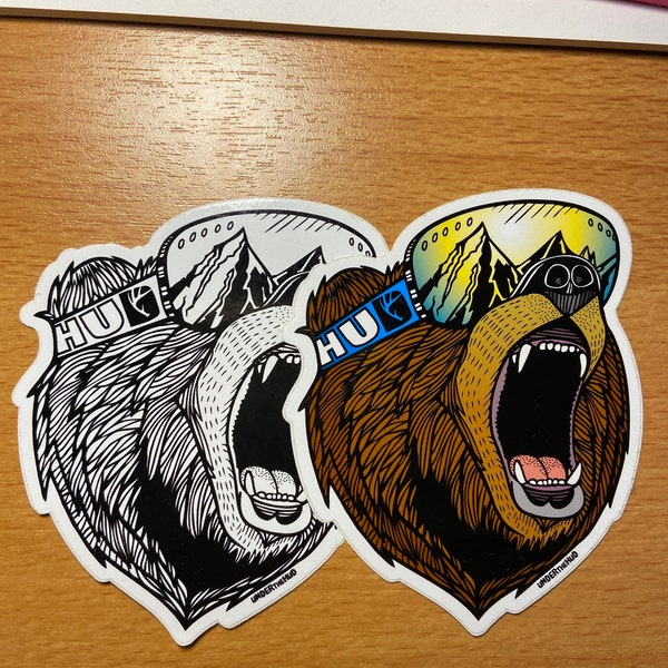 Bear Goggles Original Sticker - Etsy