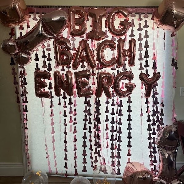 Big Bach Energy Bachelorette Party Decor Bach Party Decorations ...