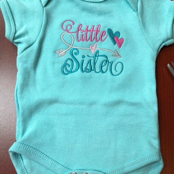 Little Sister Embroidery Design, Machine Embroidery Design, Digital ...