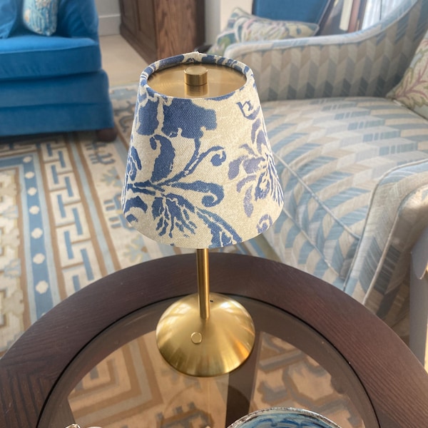 The Toile Lamp Shade in Blue – Classic French Country Style for ...