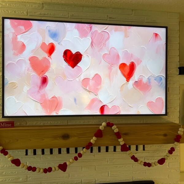 Valentine's Day Frame Tv Art | Valentine Hearts Frame Tv Art | Abstract ...