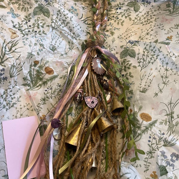 Witch Bells (fairy Themed), Protection Bells With Crystals, Magic Home ...