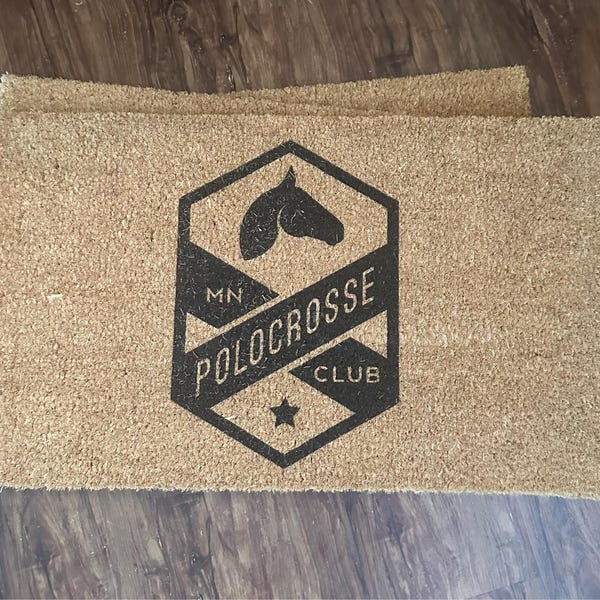 Your Logo Here Personalized Doormat - Your Custom Design Door Mat ...