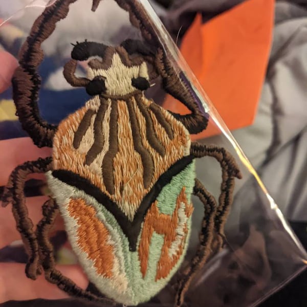 Embroidered Insect Patches Butterfly Beetle Moth Scarab Cicada Maybug ...