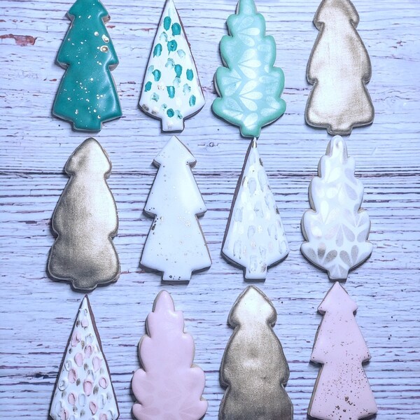 Tall Tree Set of 4 Cookie Cutters - Etsy