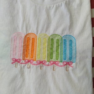Popsicle Summer Popsicles Row of Popsicles Trio Popsicle With Bow ...