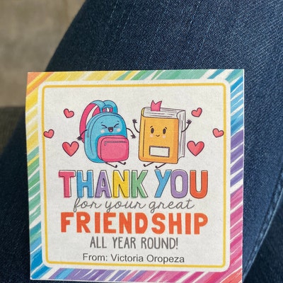 End of Year Classmate Gift Tag Printable, End of School Year Tag for ...