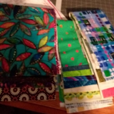 Modern Scrap Fabric Rolls Ten 1/6 Yard Cuts 6 X 44 of Random Fabrics ...