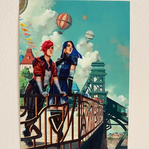 Arcane Vi Bubblegum Art Print League of Legends - Etsy