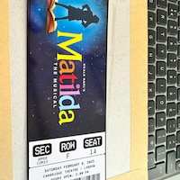 Custom Matilda the Musical Theatre Ticket | Personalized Gift Reveal ...