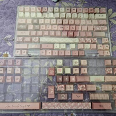 131keys Black Marble Theme Keycap Set,side Print Backlit Keycap,cherry ...