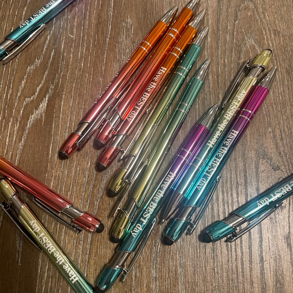 Your Name Custom Printed on Our Bentley Rubberized Soft Touch Ballpoint ...