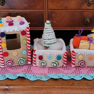 Gingerbread Train Crochet Pattern - Etsy