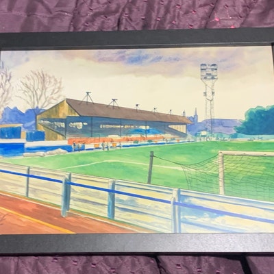 Maine Road Manchester City FC Retro Print From My Original Painting ...