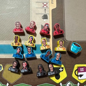 LORDS of WATERDEEP Meeples Upgrade Kit Stickers Free Scoundrels of Skullport Decals Kit Premium ...