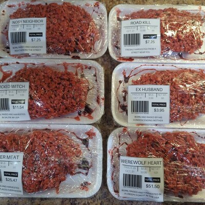 Printable Fake Meat Labels Halloween Prank, Funny Fake Food Labels ...