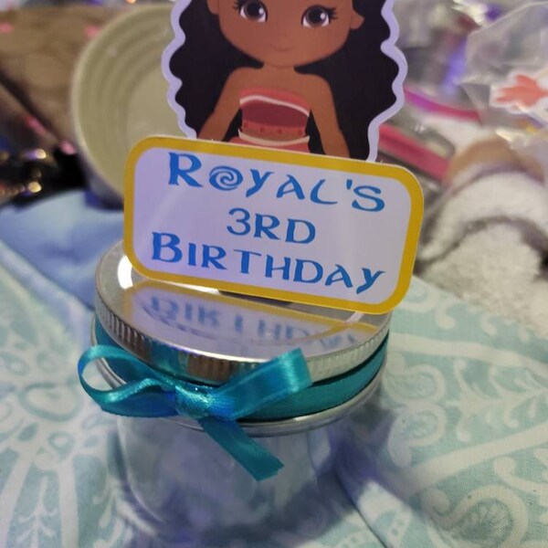 Moana Candy Favors Moana Candy Containers Personalized Moana Goodie Bag ...