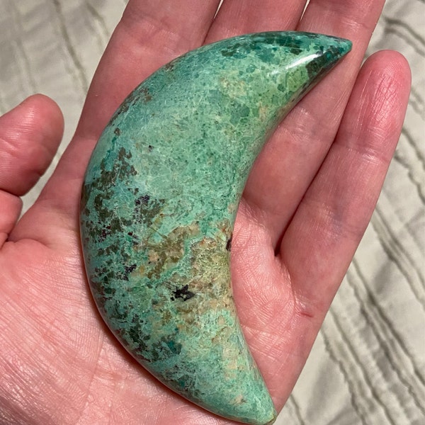 Peruvian Turquoise Moon, Turquoise Crescent Moon, Blue Moon, Turquoise ...