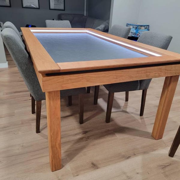 Ultimate Gaming Table Plans – LED Lighting & Magnetic Rail System - Etsy