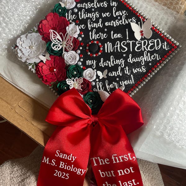 Custom Graduation Cap Topper Personalized Grad Cap - Senior Class of ...