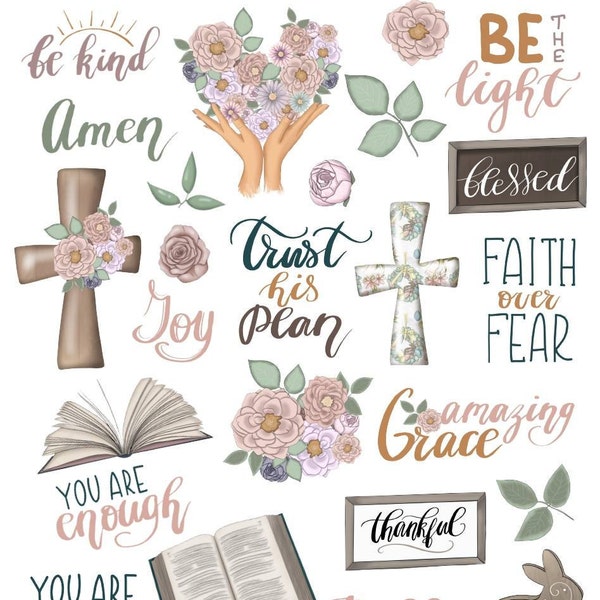 Christian Digital Stickers, Faith Goodnotes Stickers, Prayer Stickers ...