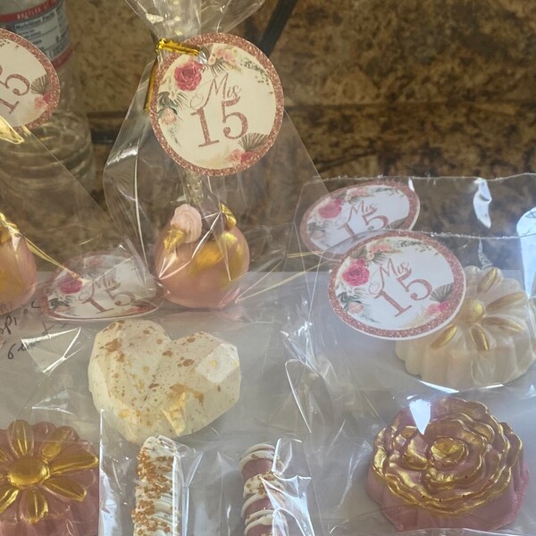 Quinceanera Mis 15 Boho Printable Rose Gold Round Gift Favor Tag,15 ...