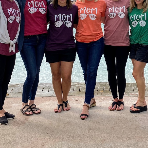 Mom off Duty Shirt, Mom Vacation Shirt, Girls Trip Shirts, Mom Weekend ...