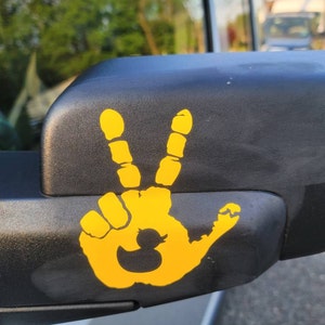 Rubber Duck Hand Wave Peace Set of 2 Wave Decal Hand Wave - Etsy