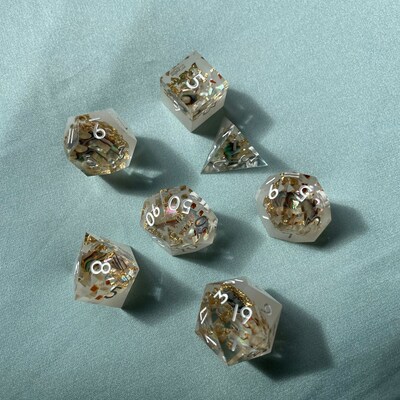 Leviathan Scales Handmade Resin Sharp Edge Dnd Dice Set for Dnd, D&D ...